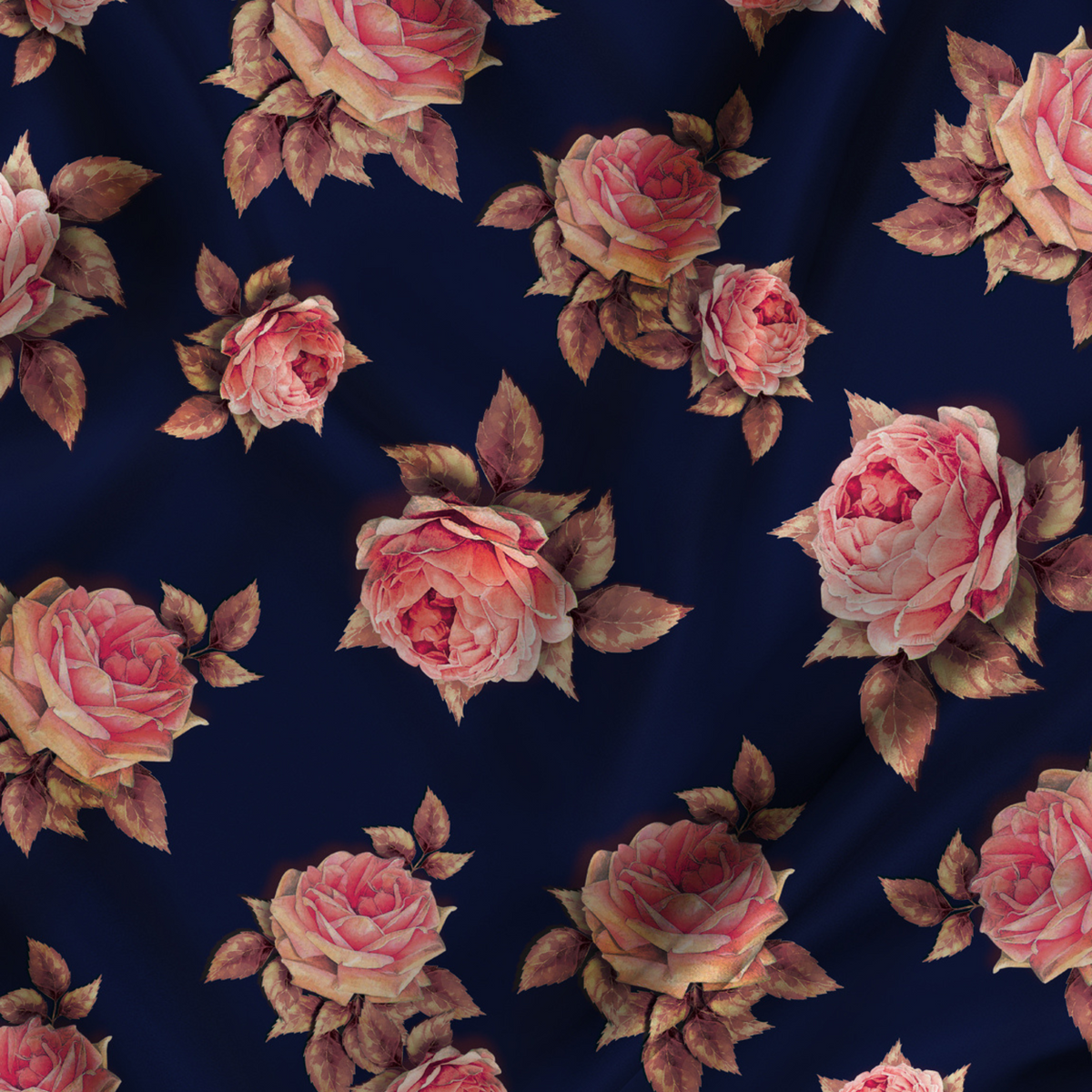 Softy Satin: Embrace the Elegance of Floral Rose Patterns in Luxurious ...