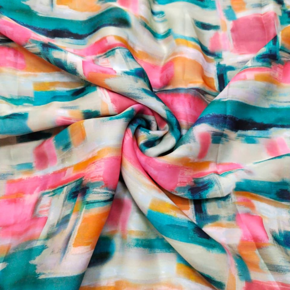 OM Fabs' Opulent Collection of 100% Polyester Satin Georgette Fabric ...